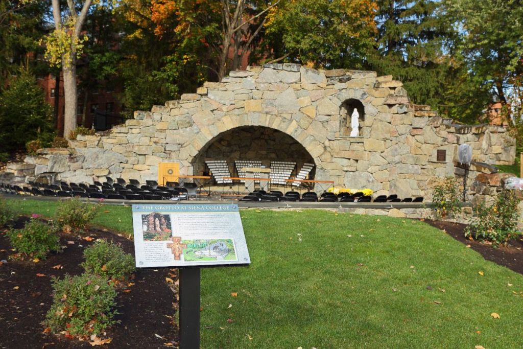 July's Sacred Space Visit - Siena College's Grotto and Chapel - Colonie ...